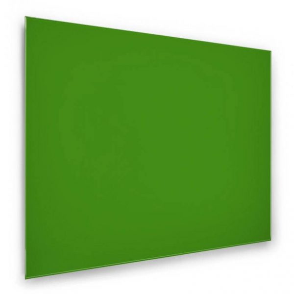 Clearance Board: 900mm x 600mm Green (RAL 6018) Colour Magnetic Glass ...